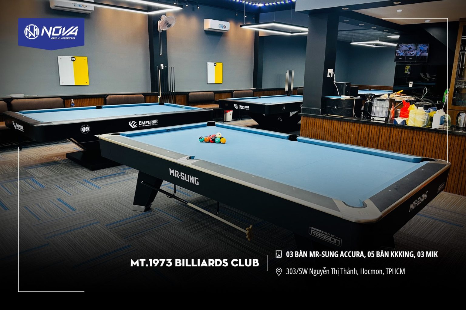 Bàn MR-SUNG | Hero | Chính Hãng | Nova Billiards