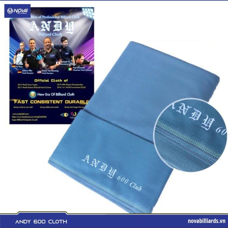 Vải nỉ Andy 600 Club | Chính Hãng | Nova Billiards