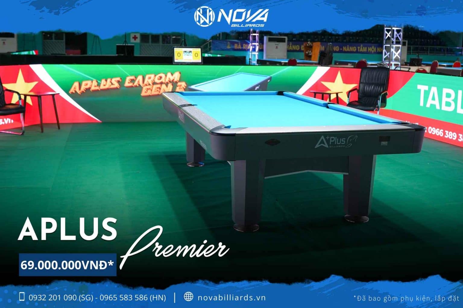 Aplus Premier | Bàn Bida Lỗ | Chính Hãng | Nova Billiards
