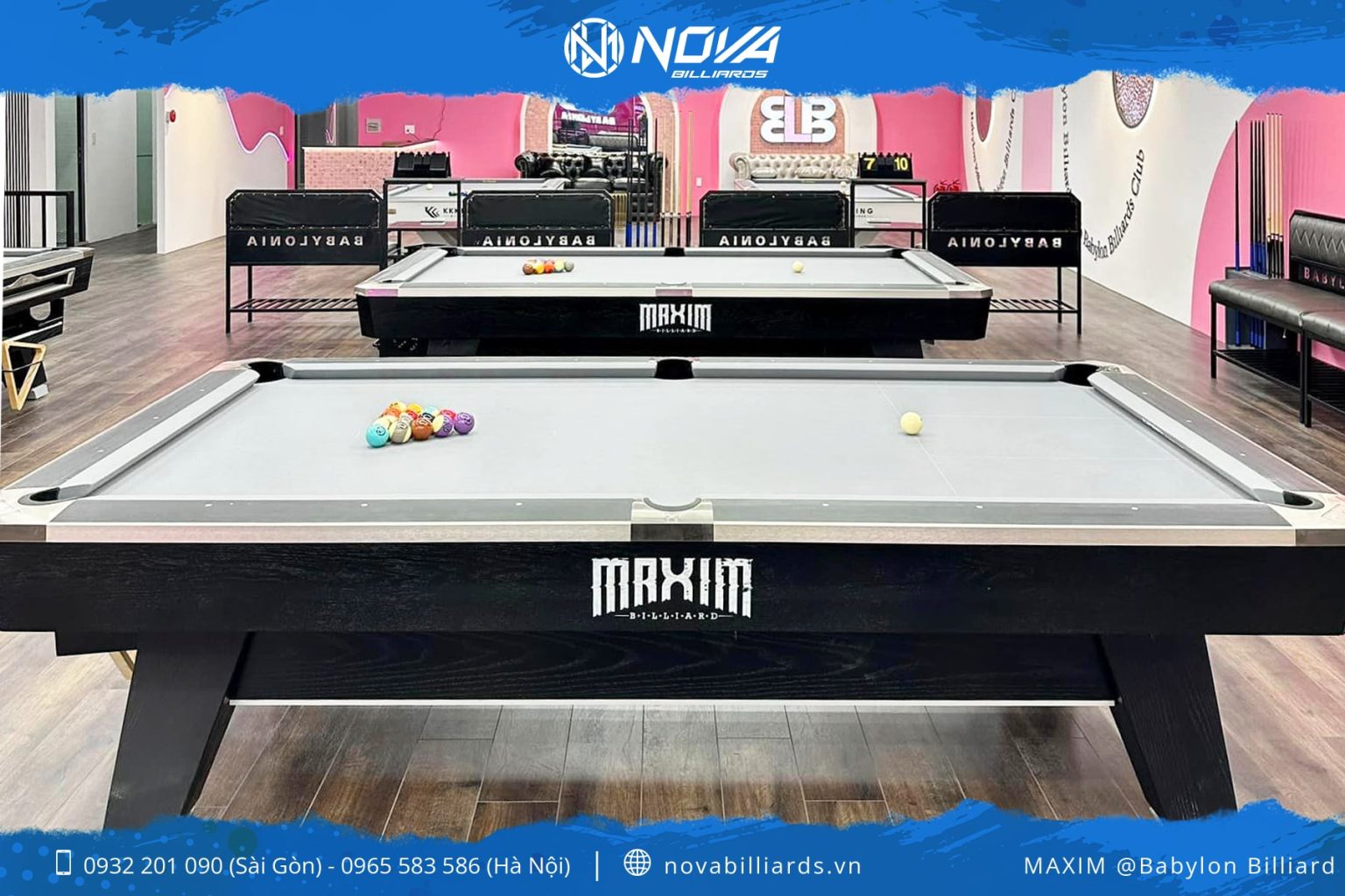 Bàn Bida Maxim | Bàn Bida Lỗ | Chính Hãng | Nova Billiards