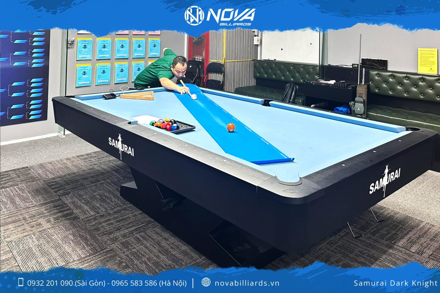 Bàn Bida Samurai 9024 | Bàn Bida Lỗ | Chính Hãng | Nova Billiards