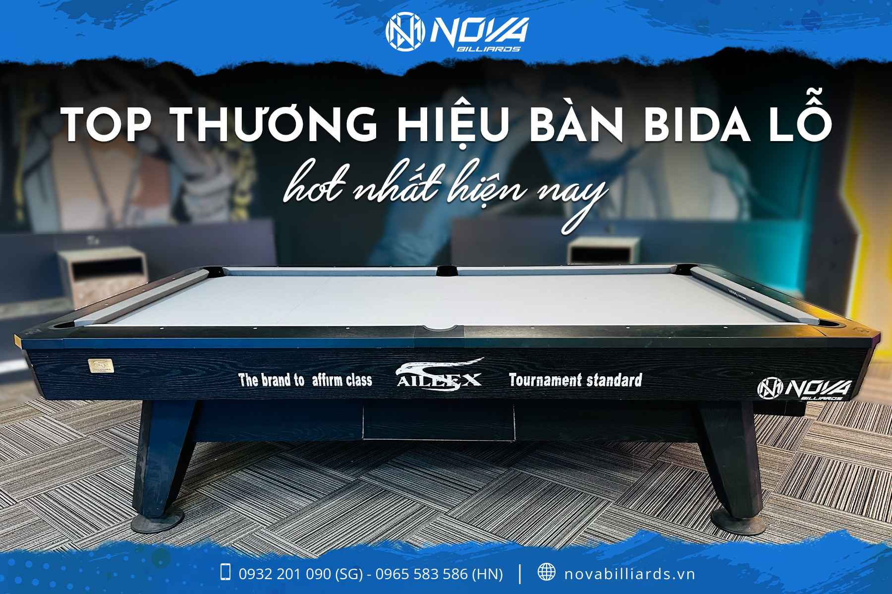 Top các thương hiệu bàn bida lỗ được yêu thích nhất