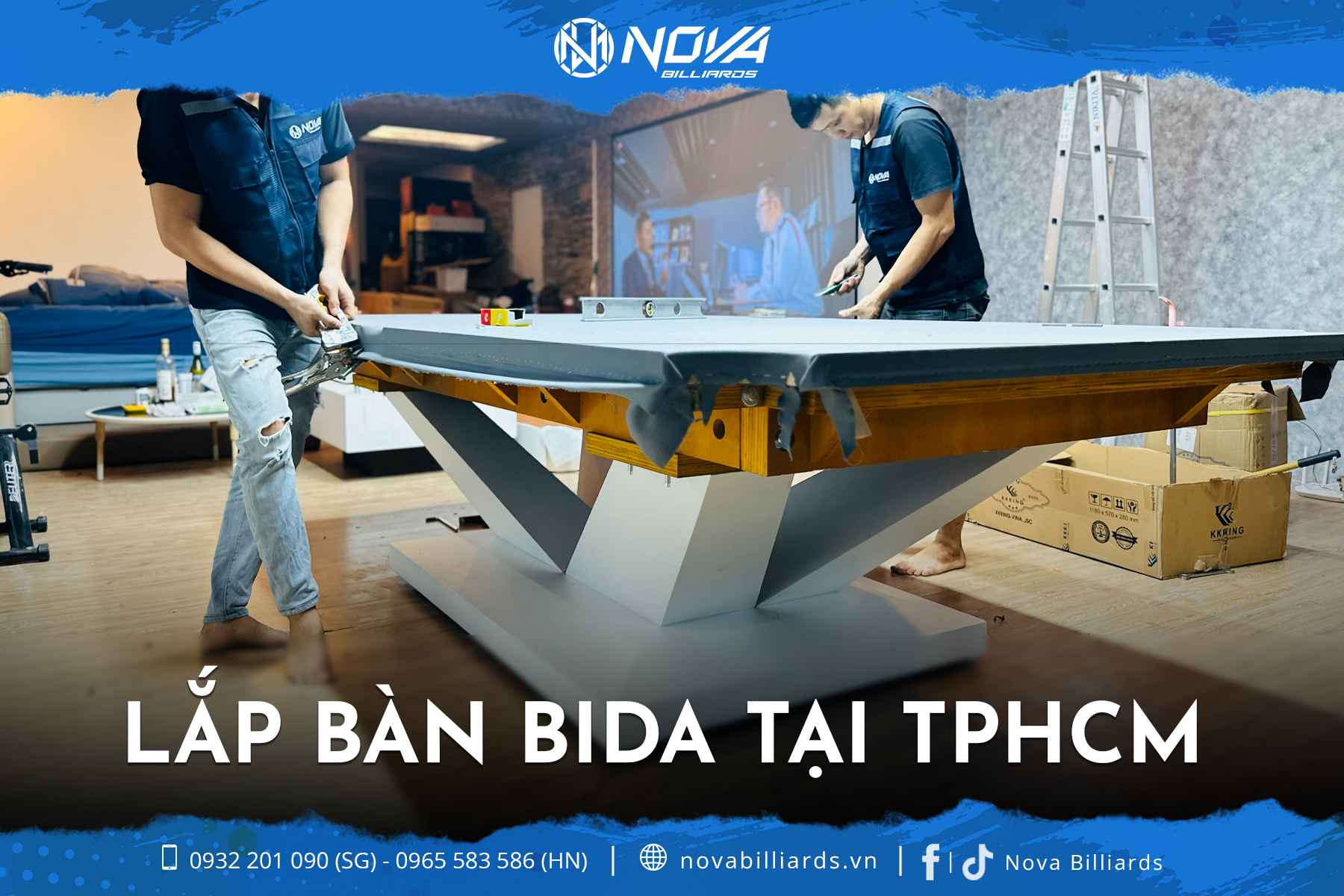 Lắp bàn bida tại nhà TP.HCM | Nova Billiards – Thi công & lắp đặt ...